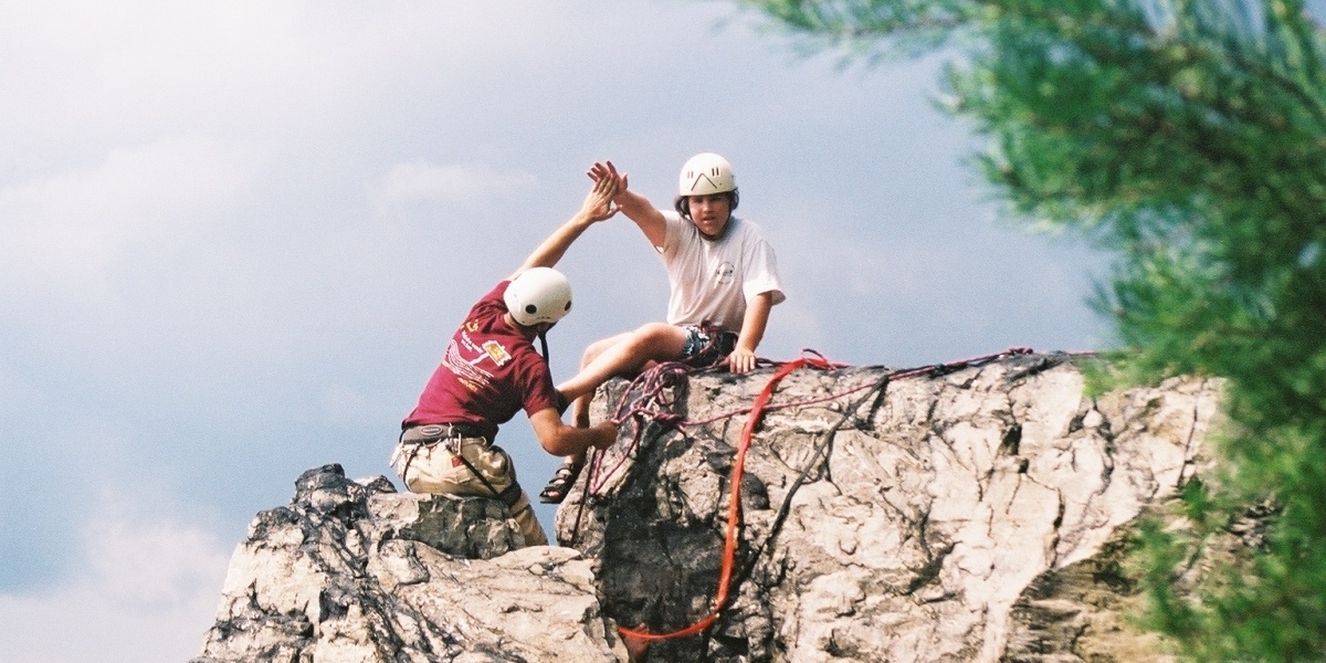 Mastering the Layback Move at SMA Rock Climbing Summer Camp!