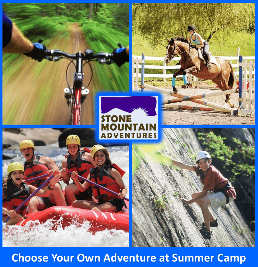 Summer Camps for Teens Ages 12 to 16: Stone Mountain Adventures