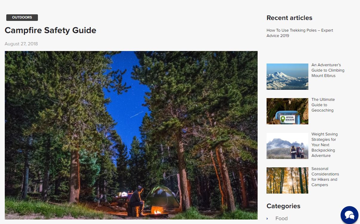 If you love Campfires check out the Campfire Safety Guide!